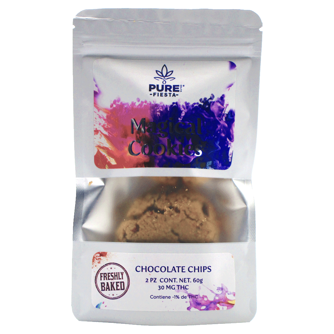Pure Fiesta Magic Cookies | Galletas de Cannabis con Chocolate y Nuez ...